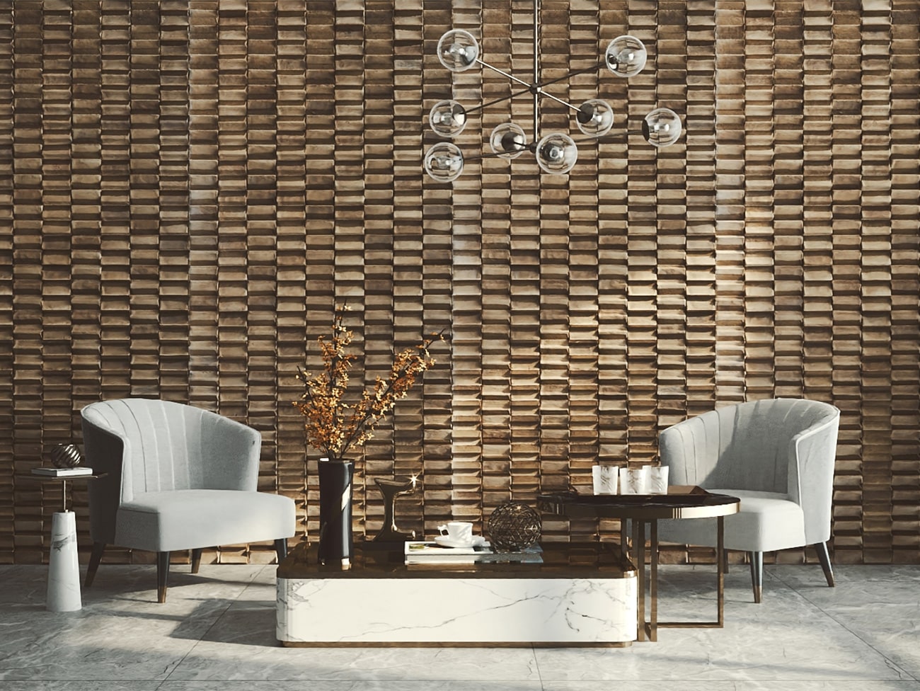 Krion Fitwall® van Porcelanosa Grupo is uniek en past in ieder interieur